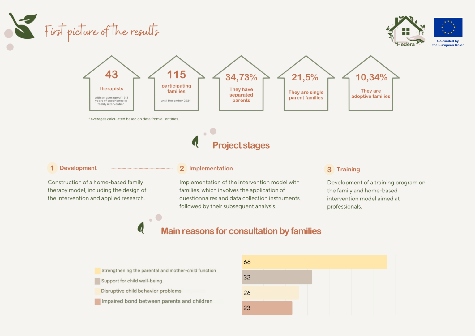 First Preliminary Report: Results of the Hedera Project - Hedera